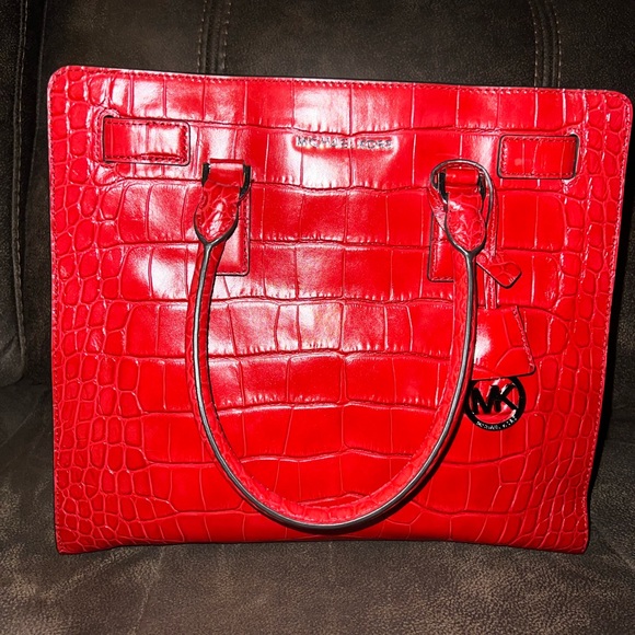 Michael Kors | Bags | Mk Red Tote Bag | Poshmark